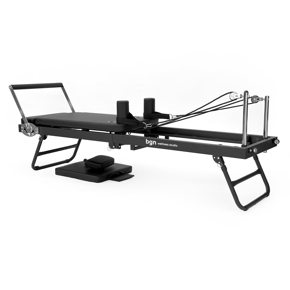 BrainGain - Foldable Reformer Pilates Machine - Black Edition – BRAINGAIN